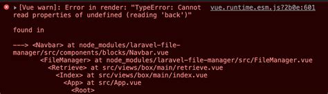 [vue warn] error in render typeerror cannot read properties of undefined reading table