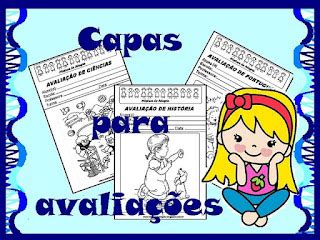 CAPAS DE AVALIAÇÕES TEMA DIA DAS CRIANÇAS PRIMAVERA 3º BIMESTRE
