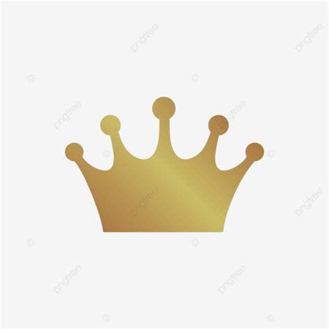 Gold Crown Icon Vector Illustration Kingdom Rank Decoration Vector