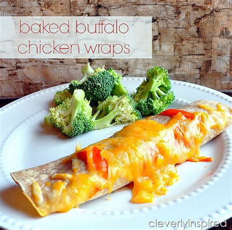 Baked Buffalo Chicken Wraps Cleverly Inspired