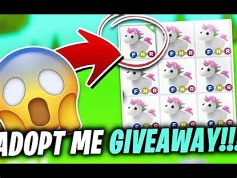 Adopt Me Nfr Uni Giveaway Prank Video Youtube