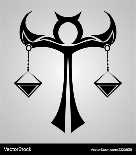 Libra Tattoo Stencil