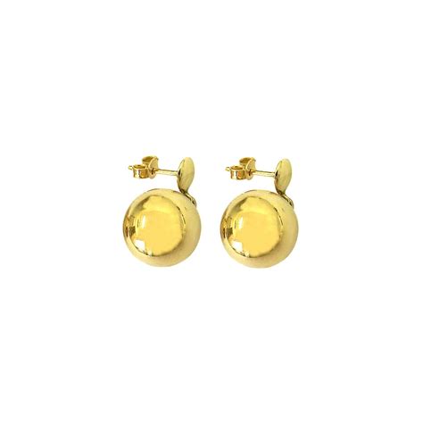 Par de Brincos de Bola em Ouro 18K RDJ JÓIAS