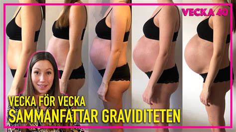 Sammanfattar Graviditeten Vecka F R Vecka Gravid V Youtube
