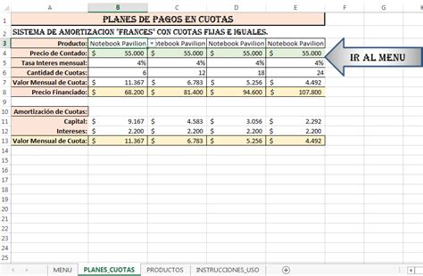 Formato Plan De Pagos Excel Image To U