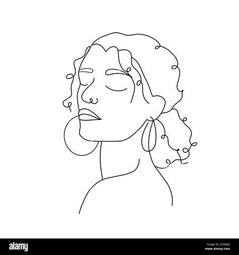 Female Silhouette Portrait Black And White Stock Photos Images Alamy
