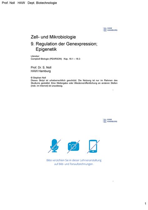 Genexpression U Epigenetik Zell Und Mikrobiologie Regulation