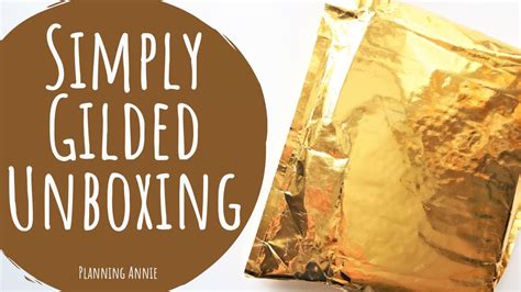 Simply Gilded Unboxing Youtube