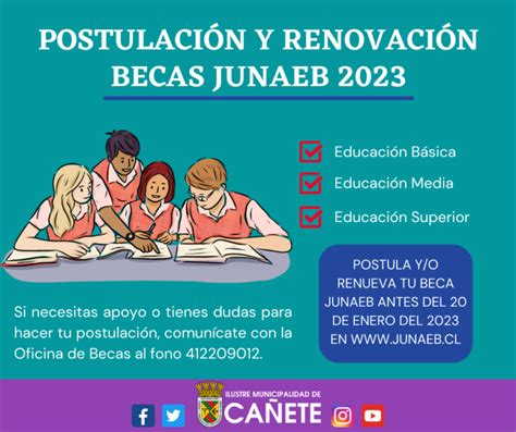 ATENCIÓN ESTUDIANTES COMIENZA EL PROCESO DE POSTULACIÓN Y RENOVACIÓN