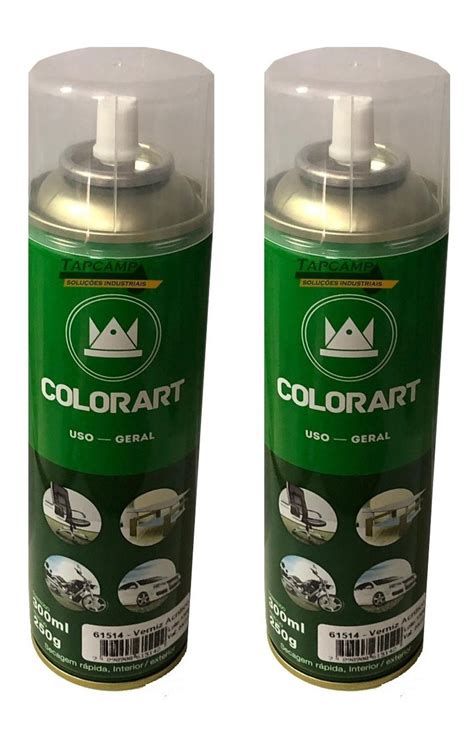 02 Verniz Acrílico Brilhante Spray Uso Geral Colorart 300ml Mercado Livre