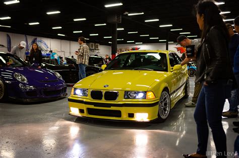 Yellow E36 BMW M3 Leaving Car Party In Chicago BenLevy