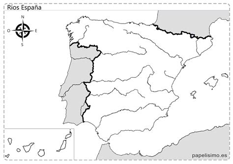 Mapas de España para imprimir físico político y mudo Papelisimo