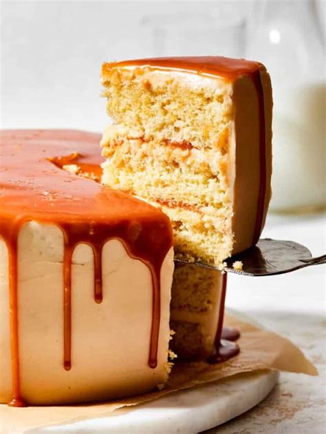 The Best Salted Caramel Layer Cake Recipe Baked Ambrosia