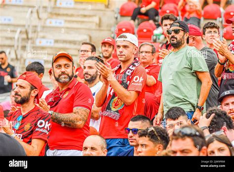 MALLORCA SPAIN SEPTEMBER 3 Mallorca Fans RCD Mallorca And Girona CF