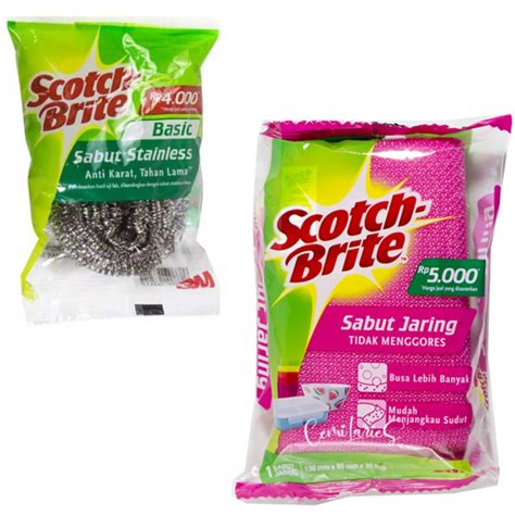 Jual 3M Scotch Brite Sabut Jaring Sabut Spons Spons Cuci Piring