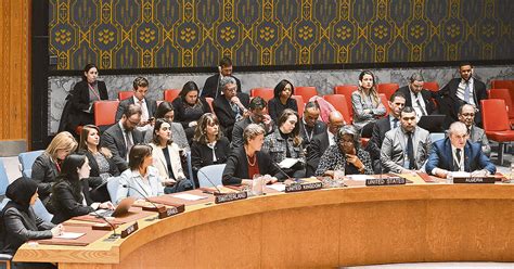Ee Uu Veta La Resoluci N Sobre Cese Al Fuego En Gaza Oms Onu