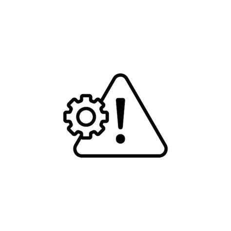 Icono de error del sistema establecido Símbolo vectorial de advertencia