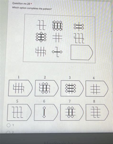 Question Mr Which Option Completes The Pattern