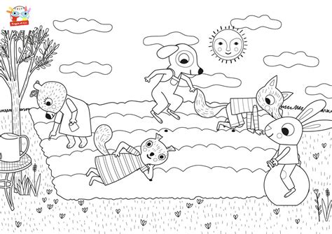 Coloriage Chanson Savez Vous Planter Les Choux