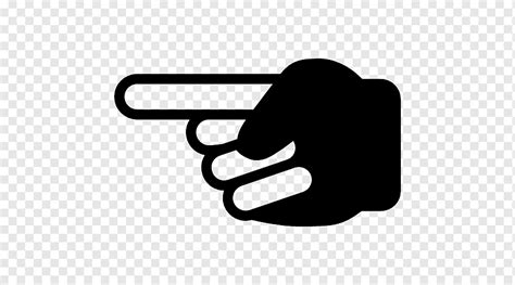 Index Finger Hand Computer Icons Left Hand Hand Black Silhouette