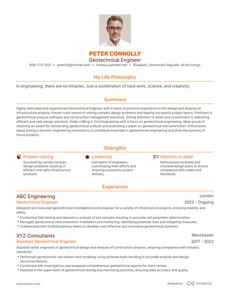 3 Successful Geotechnical Engineer Resume Examples And Writing Tips For