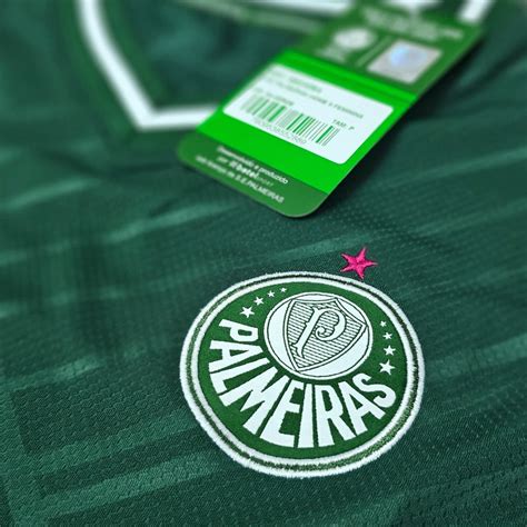 Camisa Palmeiras Baby Look Home II Verde Feminina Camisa retrô