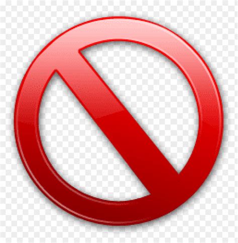 Simbolo De Prohibido Png
