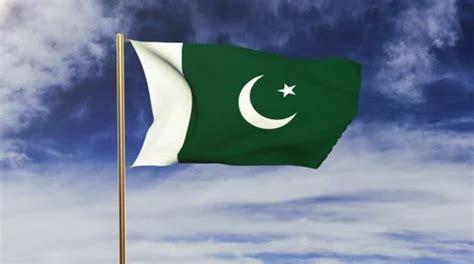 Pakistan Flag Waving In The Wind Green Stock Video Pond5