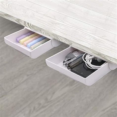 YOOUSOO 2 Pezzi Cassetto Sotto Scrivania Cassetto Organizer Cassetti