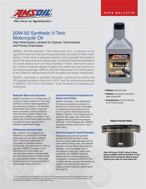AMSOIL 20W 50 Synthetic V Twin Motorcycle Oil MCV Vicson Malaysia
