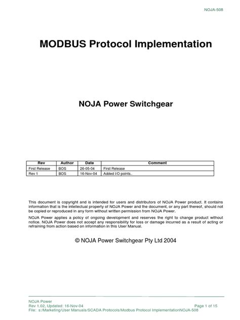 pdf modbus protocol implementation noja 508 dokumen tips