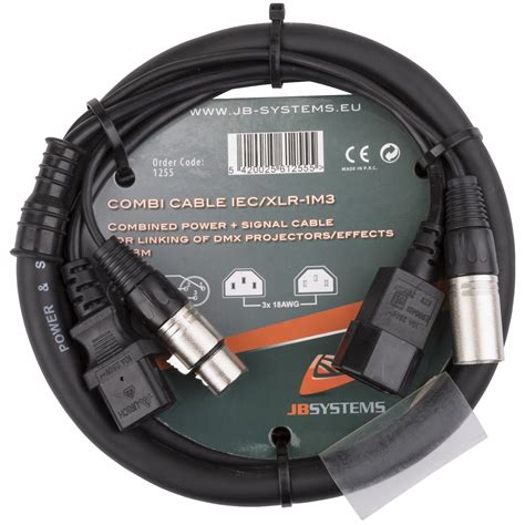 JB Systems COMBI CABLE IEC XLR 1M3