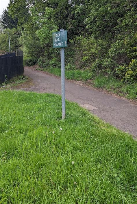 No Ball Games Notice Pilton Vale Jaggery Cc By Sa 2 0