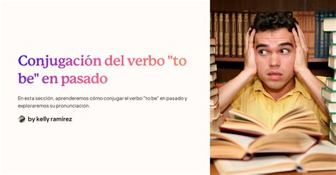 Conjugación del verbo to be en pasado