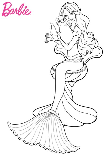 Falsedad Cuervo Gaviota Dibujos De Barbie Sirena Para Imprimir