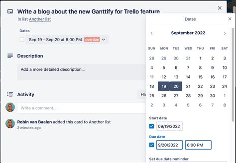 New Feature Native Support For Start Dates On Trello Cards Ganttify Blog