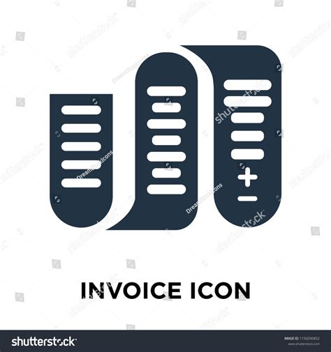Invoice Icon Vector Isolated On White Stock Vector Royalty Free