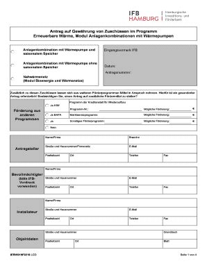 Ausfüllbar Online ifbhh Antrag auf Gewhrung von Zuschssen im Programm