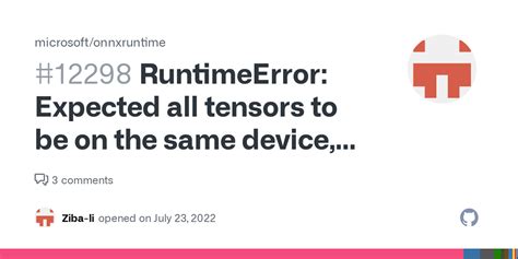 runtimeerror expected all tensors to be on the same device but found at least two devices