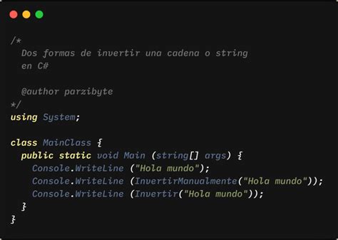 Invertir Una Cadena Con C Parzibyte S Blog