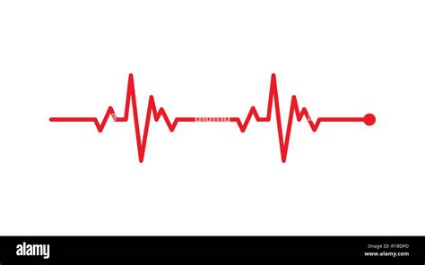 Heart Rhythm Electrocardiogram Ecg Ekg Signal Heart Beat Pulse