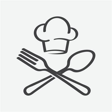 Chef Logo Design Fork And Spoon Logo Food Icon Restaurant Label Icon