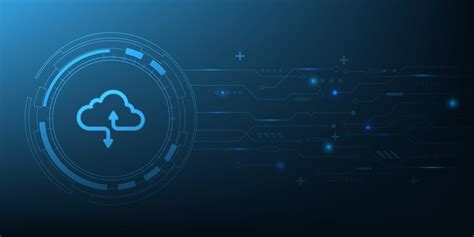 Abstract Technology Background Cloud Computing Technology Concept Hi