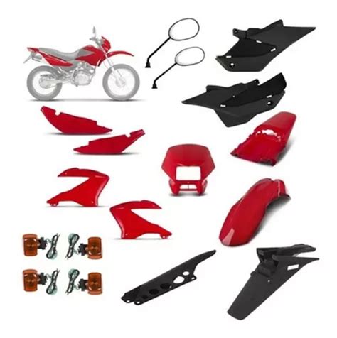 Kit Completo Carenagem Pisca Nxr Bros 125 150 2003 A 2008 Frete grátis