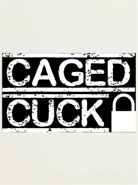 Caged Cuck Bbc Hotwife Cuckold Sissy Femdom Photographic Print By Bhv