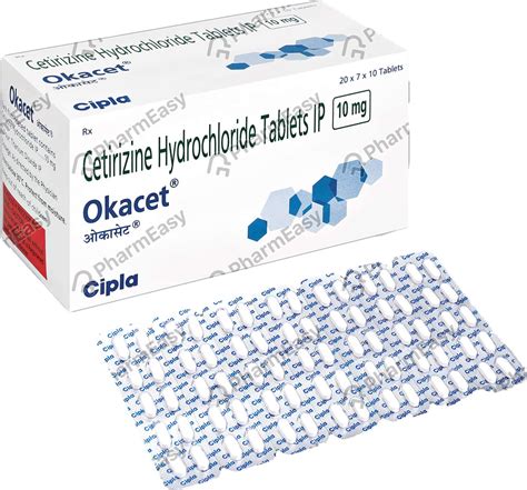 Okacet 10 MG Tablet 10 Uses Side Effects Price Dosage PharmEasy