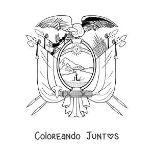 10 Dibujos De La Bandera De Ecuador Para Colorear Gratis Coloreando