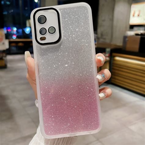 Case vivo y33s V2109 y33t y21 y21g Y21t 印度 V2152相機鏡頭保護膜漸變閃粉電 蝦皮購物