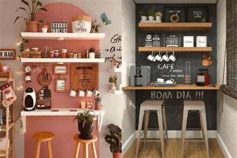 Cantinho do café simples e barato Como montar em casa