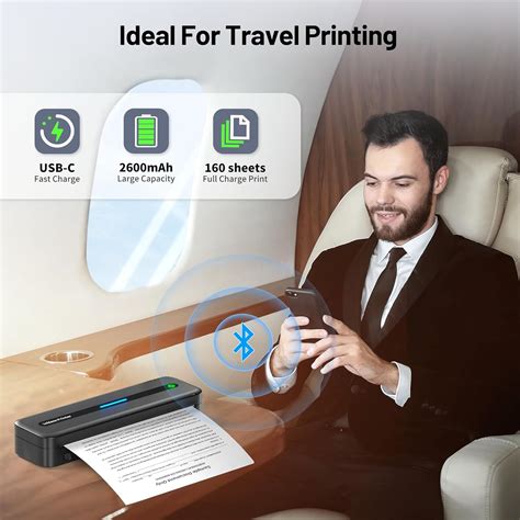 Itari M832 Impresora portátil inalámbrica para viajes impresora